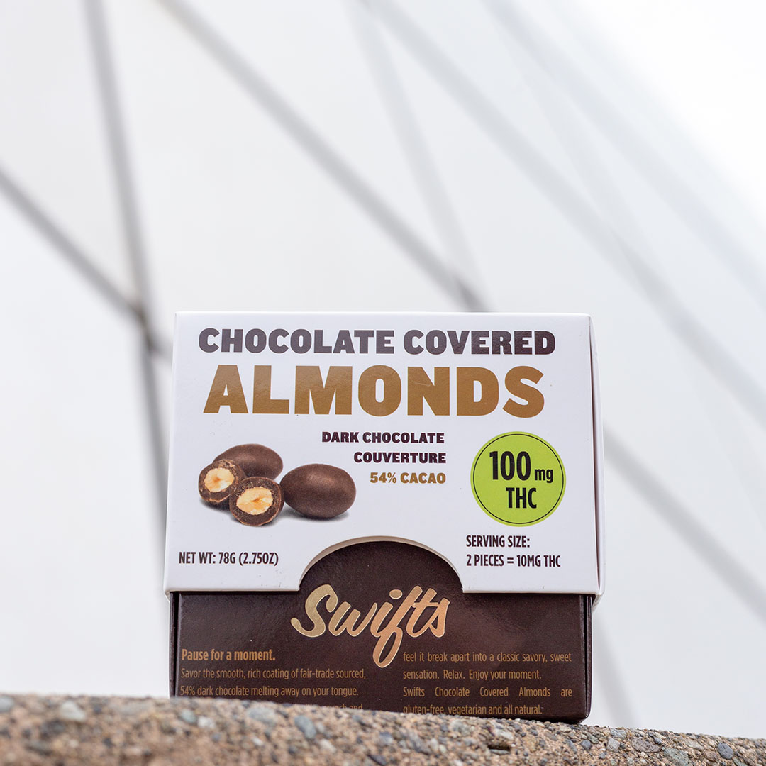 Swifts Chocolate Covered Almonds | Swifts Edibles